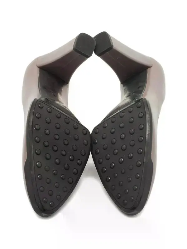 TOD'S Block-heel Leather Pumps