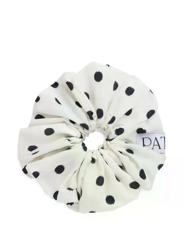 Patou Polka Dot Scrunchie - Neutrals