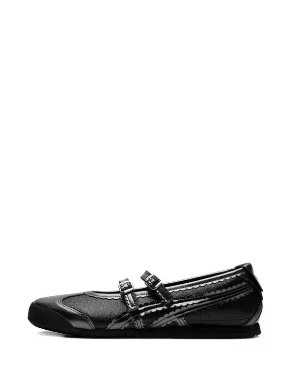 Onitsuka Tiger 66 Tgrs Buckle Ballet Flats - Black
