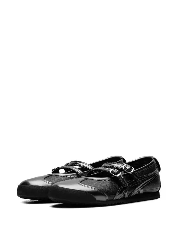 Onitsuka Tiger 66 Tgrs Buckle Ballet Flats - Black
