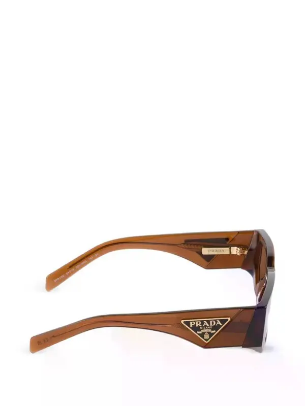 Prada Rectangle-frame Sunglasses - Brown