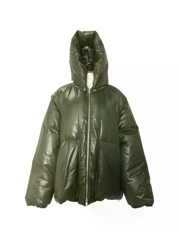 JIL SANDER Zipped Hooded Puffer Jacket
