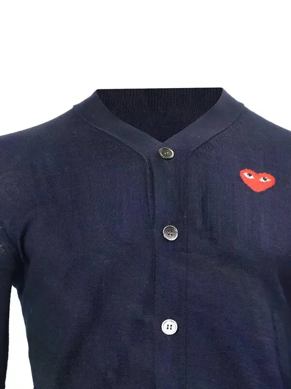 Comme Des Garçons Heart-logo Cardigan