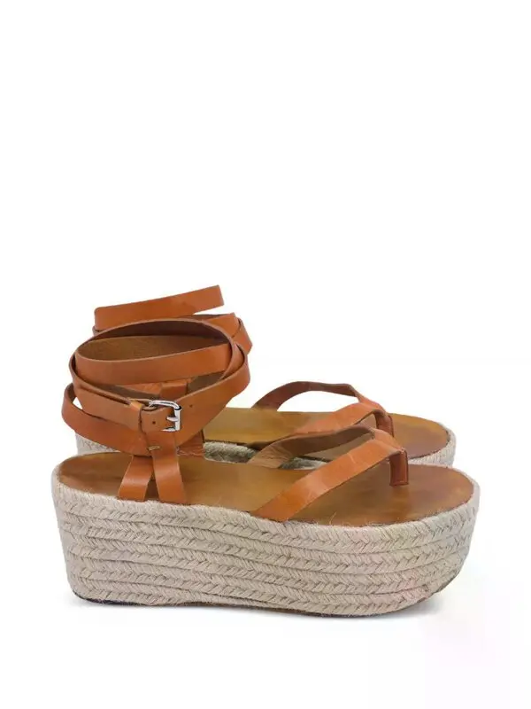 ISABEL MARANT VINTAGE Ankle-strap Wedge Espadrilles