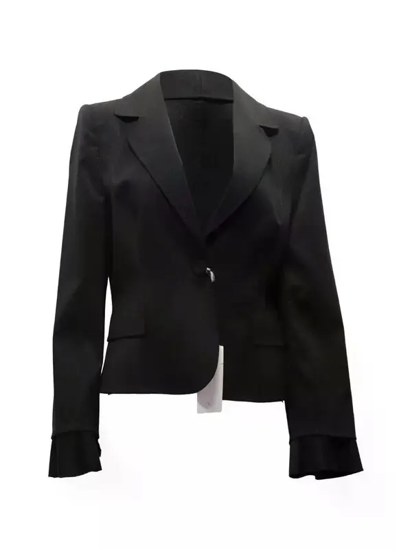 Valentino Garavani Single-breasted Blazer With Ruffle Cuffs