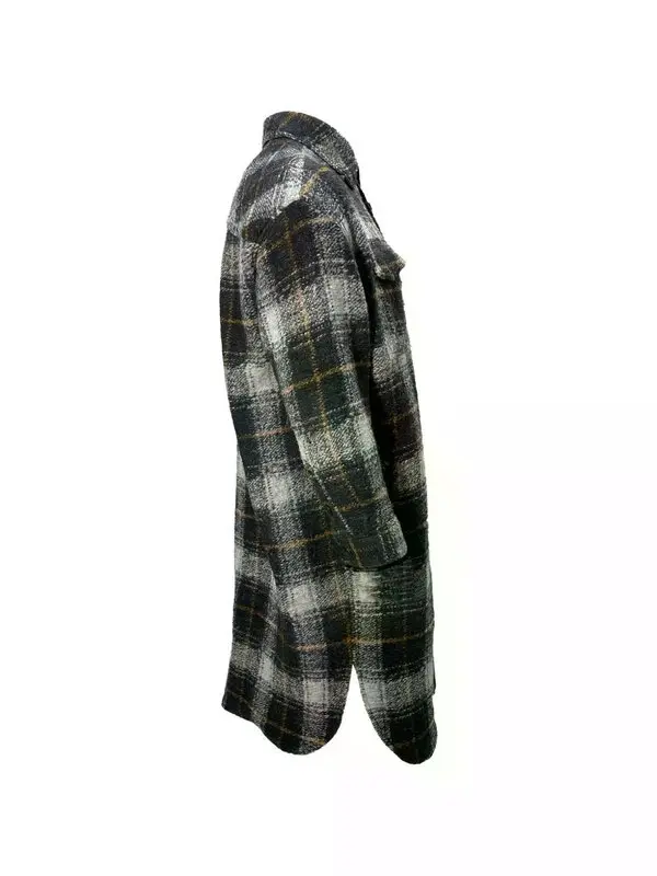 ISABEL MARANT VINTAGE Plaid Button-fastening Shirt Jacket