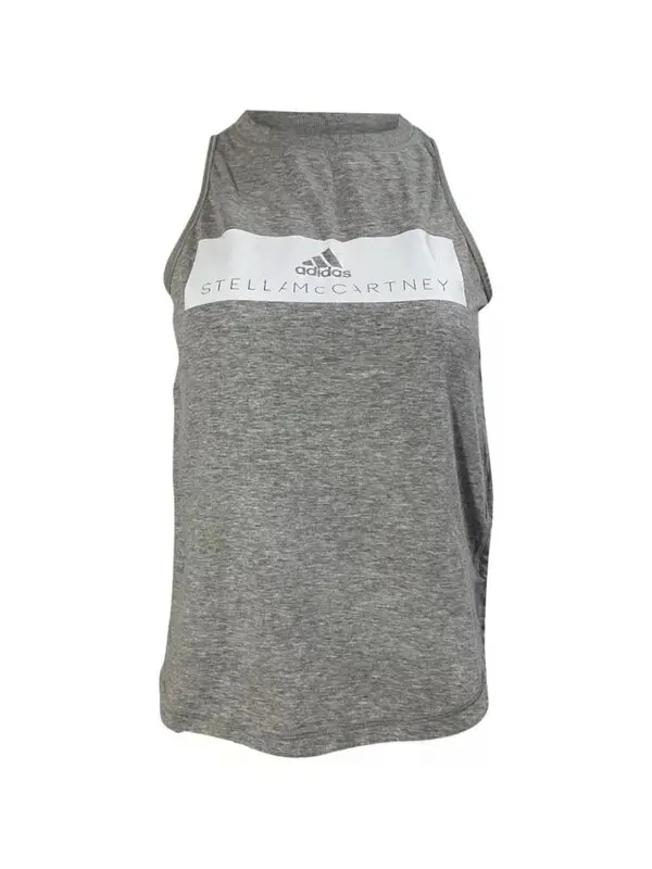 Stella McCartney X Adidas Logo-print Cotton Tank Top