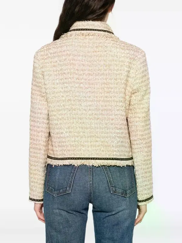 Karl Lagerfeld Frayed-trim Jacket