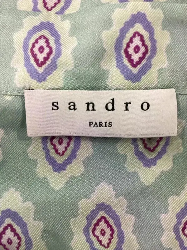 Sandro Printed Long-sleeved Shirt