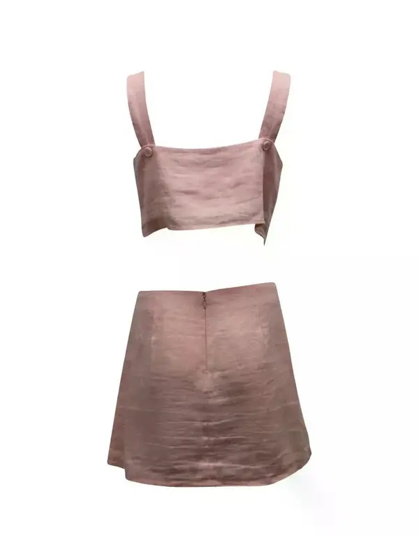 REFORMATION Square-neck Skirt And Top Set
