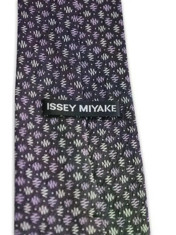 Issey Miyake Patterned Neck Tie