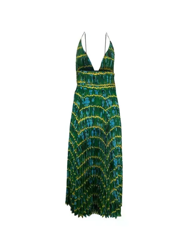 Altuzarra Winda Pleated Maxi Dress