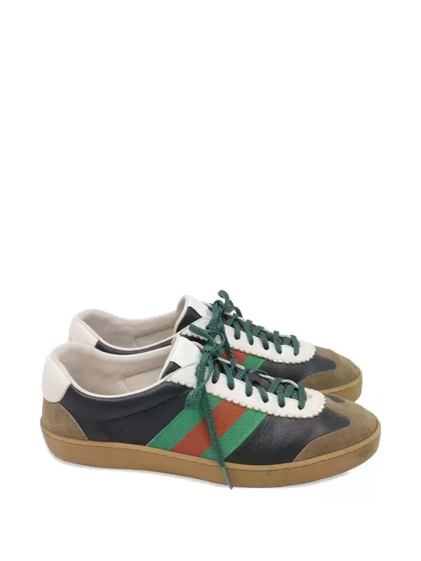 Gucci G74 Low-top Leather Sneakers - Black