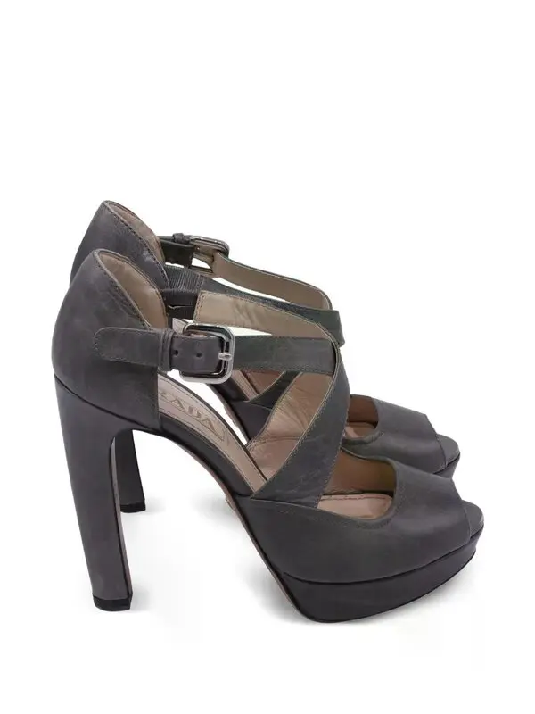 Prada Cross-strap Platform Sandals