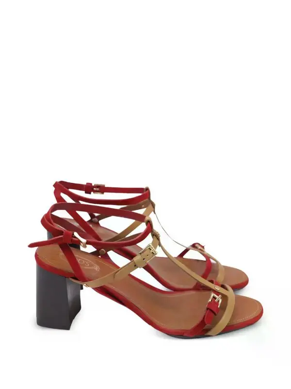 TOD'S T-strap Block-heel Sandals