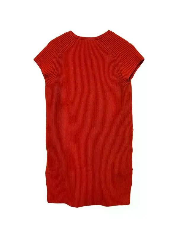 Hermès Knitted V-neck Dress