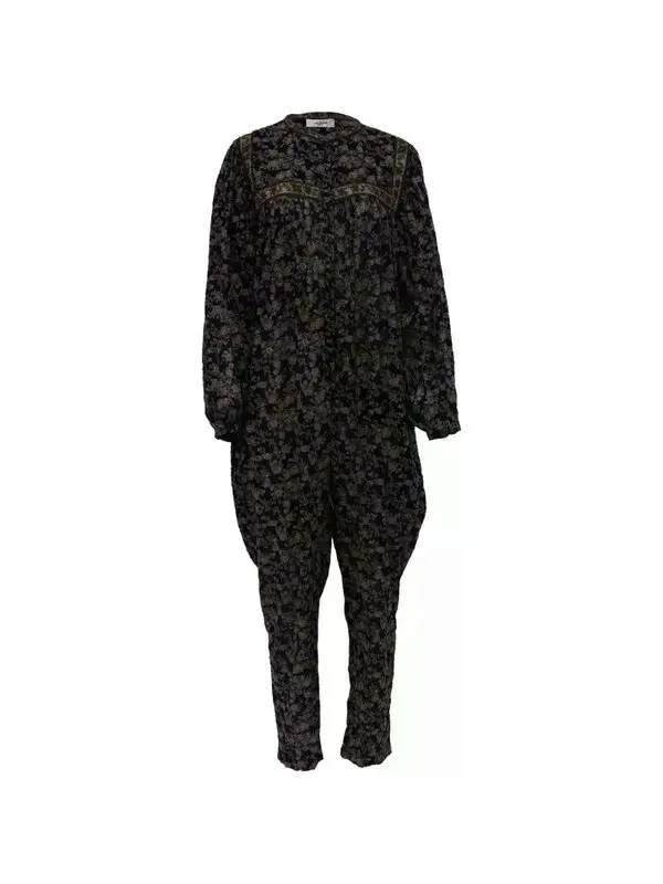 ISABEL MARANT VINTAGE Floral-print Jumpsuit - Blue