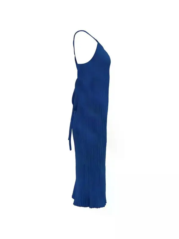 Proenza Schouler Ribbed-knit Midi Dress - Blue