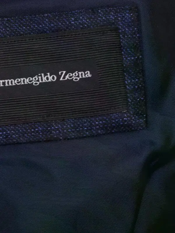 Ermenegildo Zegna Plaid Single-breasted Blazer