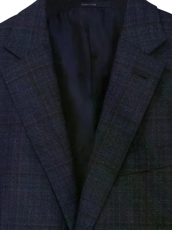Ermenegildo Zegna Plaid Single-breasted Blazer