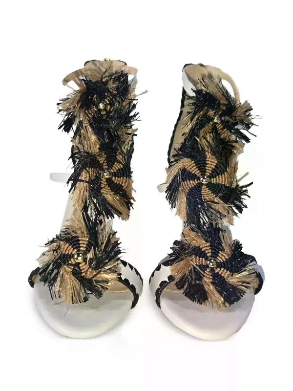 ALEXANDRE BIRMAN Fringed Heeled Sandals