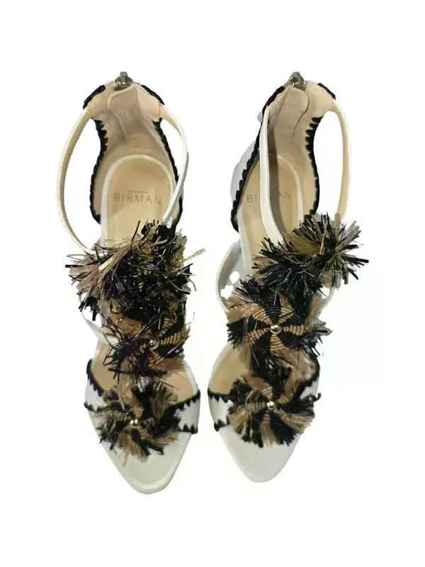 ALEXANDRE BIRMAN Fringed Heeled Sandals