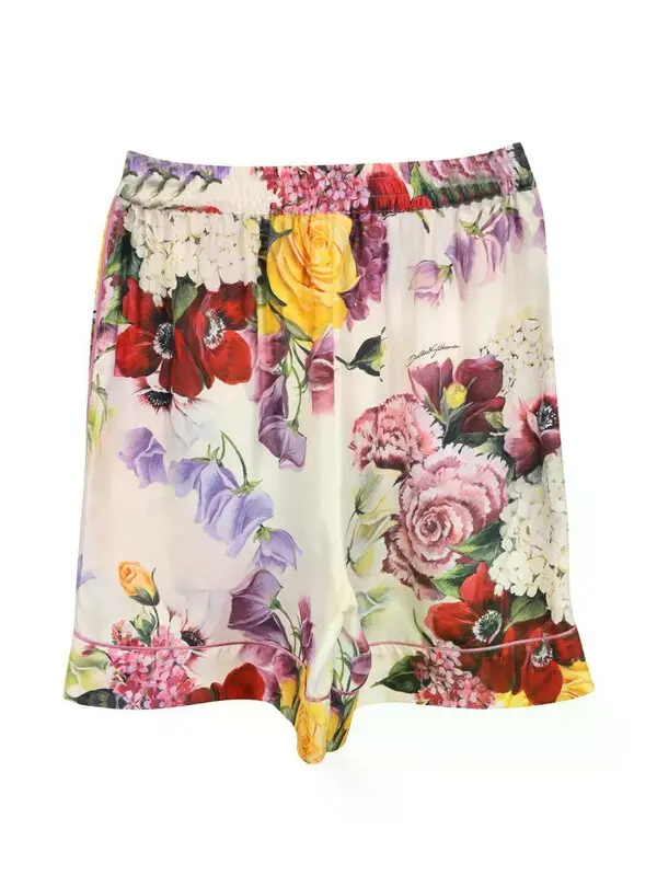 Dolce & Gabbana Floral-print Elasticated Shorts