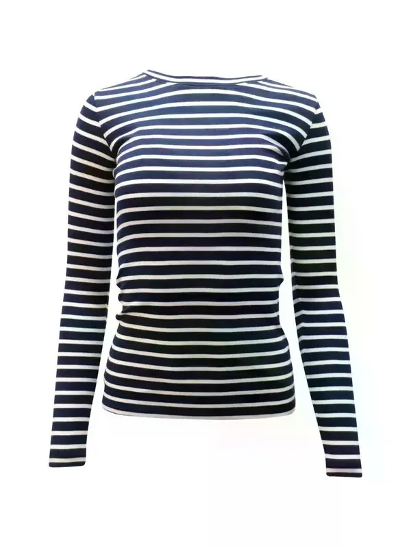 Vince Striped Long-sleeve Top