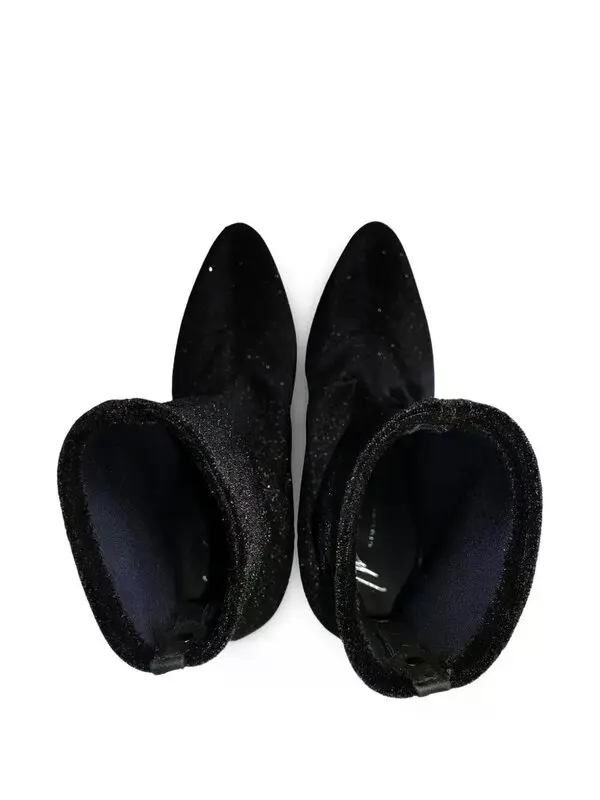 GIUSEPPE ZANOTTI Glitter-embellished Ankle Boots
