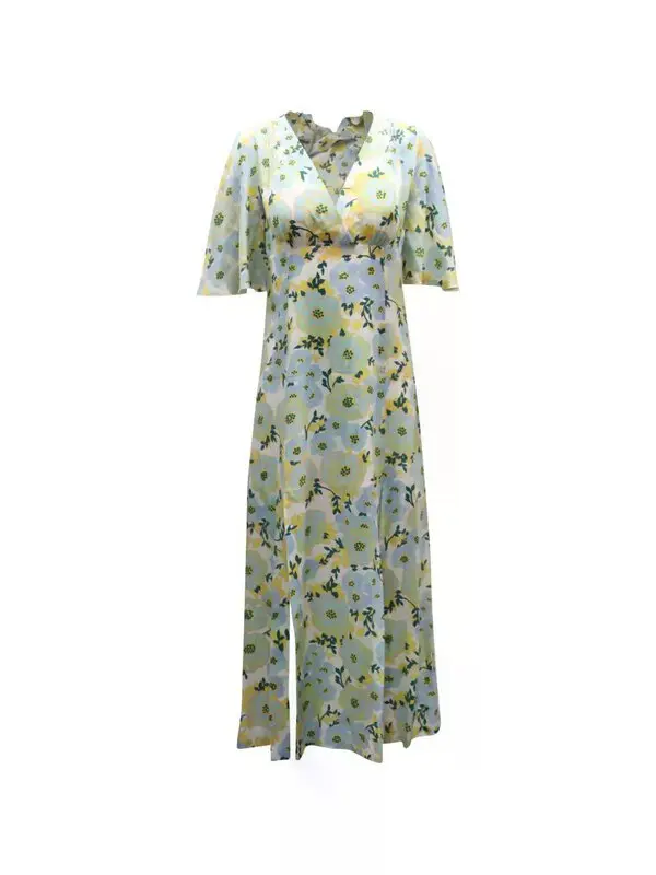 Sandro Bell-sleeve Floral Dress