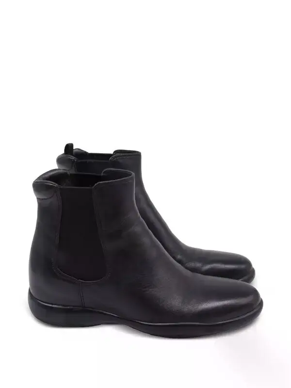 Prada Chelsea Leather Ankle Boots
