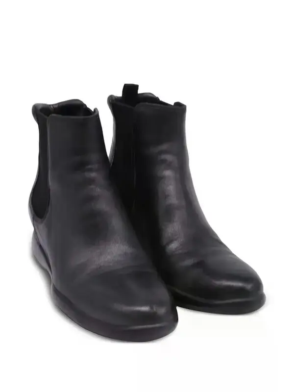 Prada Chelsea Leather Ankle Boots