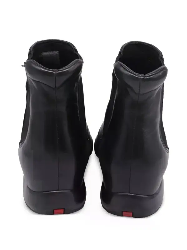 Prada Chelsea Leather Ankle Boots
