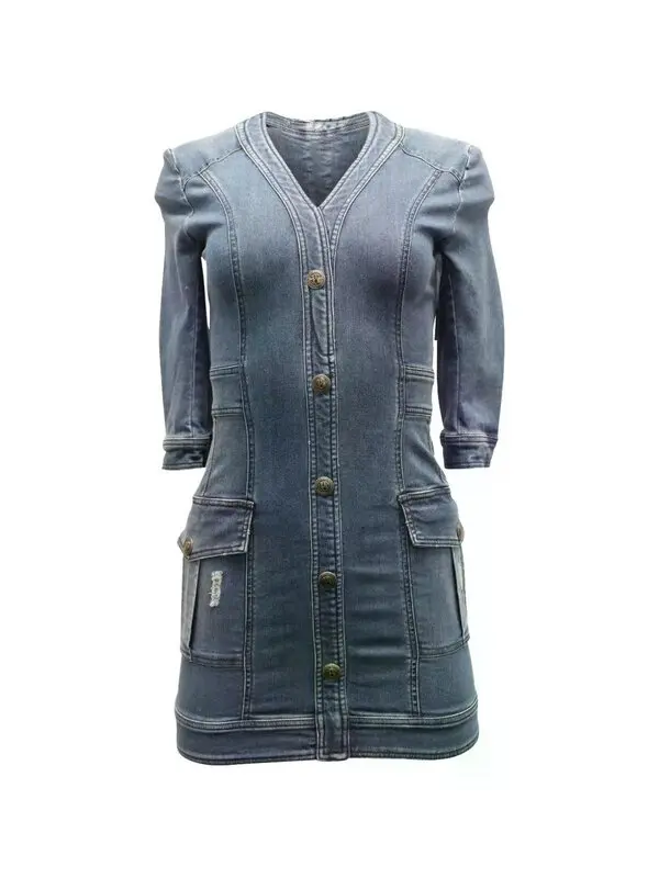 Pierre Balmain Vintage Denim Mini Dress