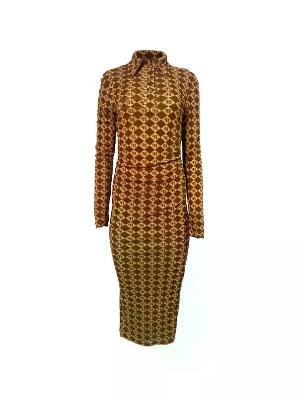 Nanushka Long-sleeve Midi Dress