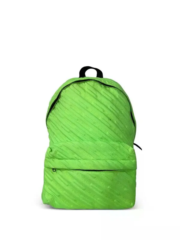 Balenciaga Logo-embroidered Backpack - Green