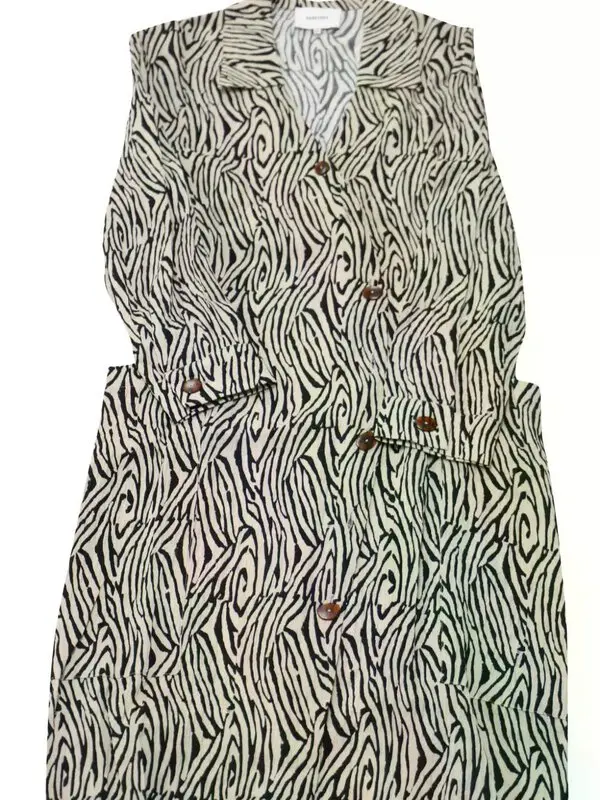 Nanushka Zebra-print Wrap Midi Dress
