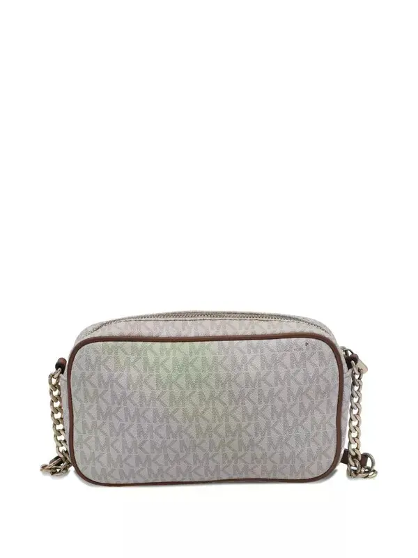 Michael Kors Logo-print Cross-body Bag With Chain Detail