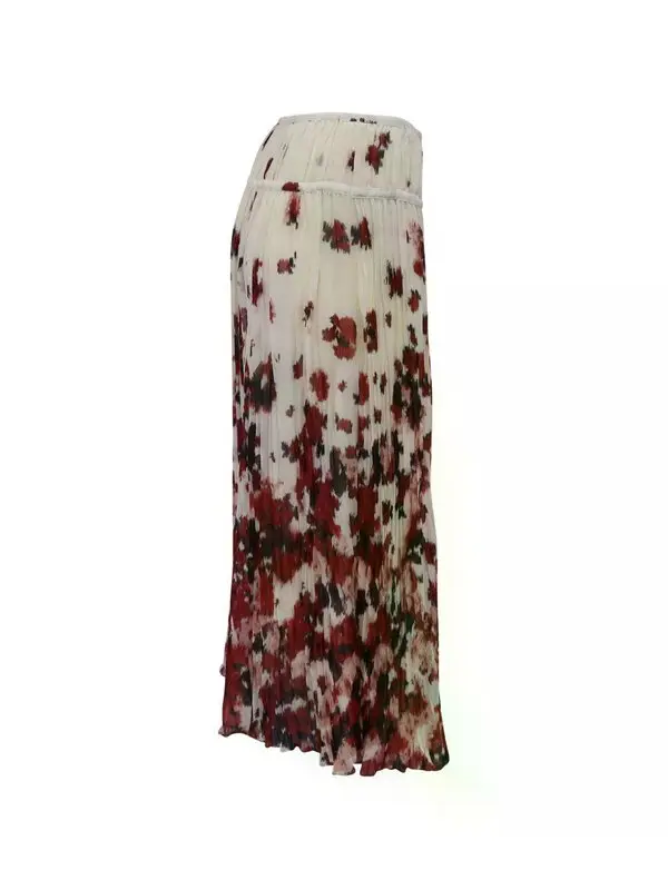 Altuzarra Pleated Floral-print Midi Skirt