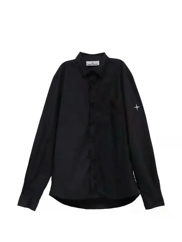 Stone Island Logo-embroidered Button-down Shirt