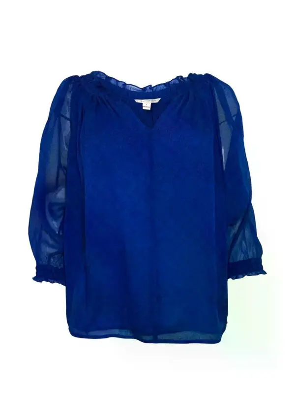 Diane Von Furstenberg Puff-sleeves Blouse