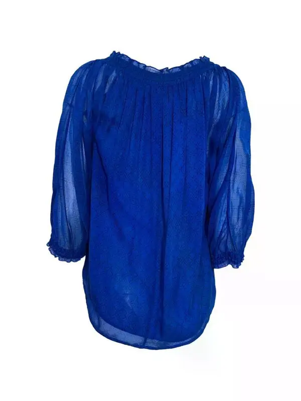 Diane Von Furstenberg Puff-sleeves Blouse