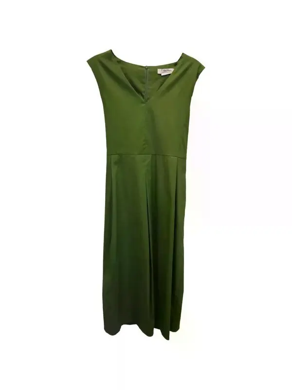 Max Mara V-neck Midi Dress