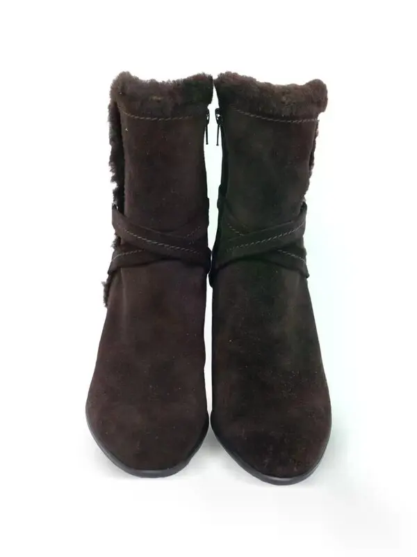 STUART WEITZMAN Suede Block-heel Boots