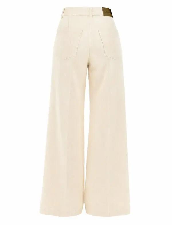 Aspesi Cotton Denim Wide Leg Jeans