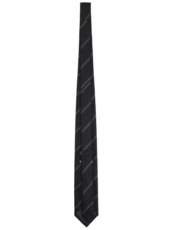 TOM FORD Printed Neck Tie - Black