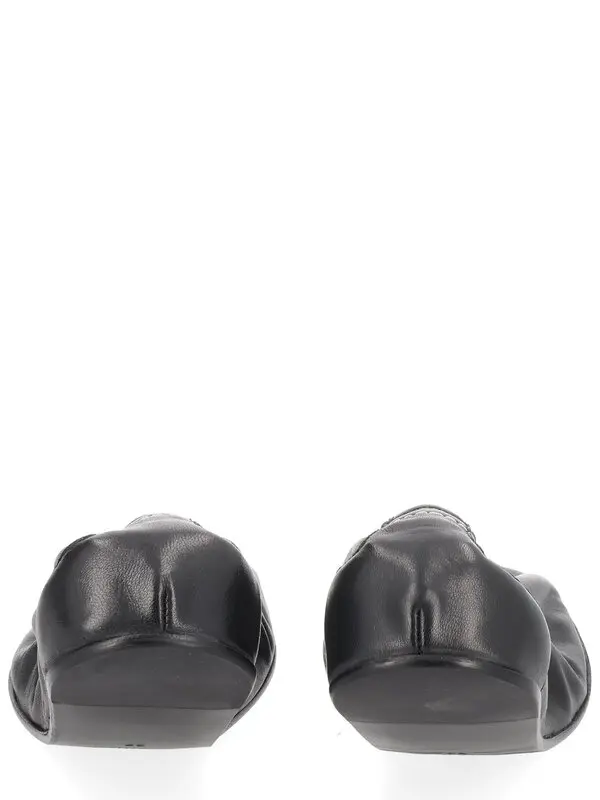 MAISON MARGIELA Leather Ballerinas - Black