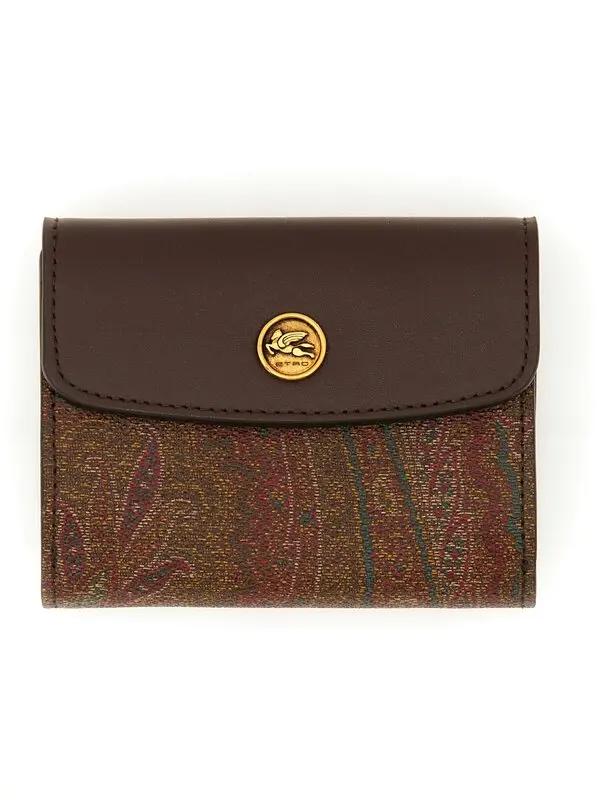 Etro Paisley Wallet - Brown