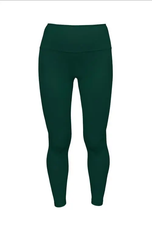 LEZAT Ada Organic Cotton 7/8 Legging - Forest