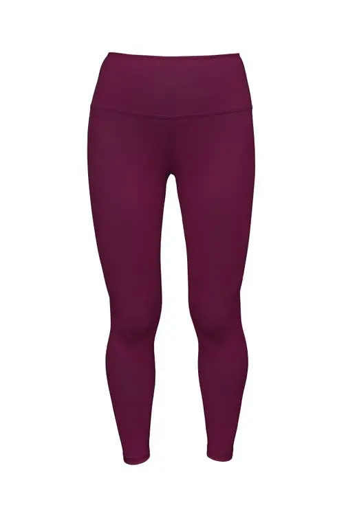 LEZAT Ada Organic Cotton 7/8 Legging - Plum